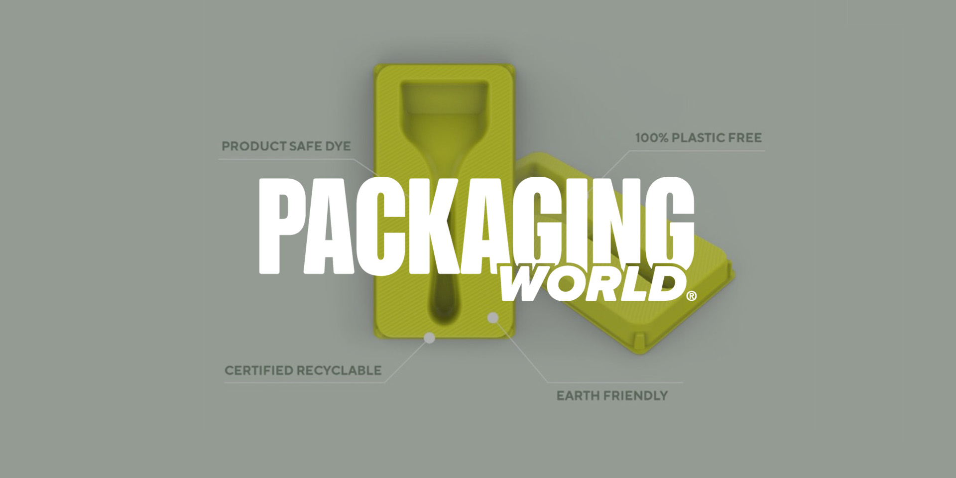 Packaging World - Plant-Based Fiber Tray for Gillette Razor is Green